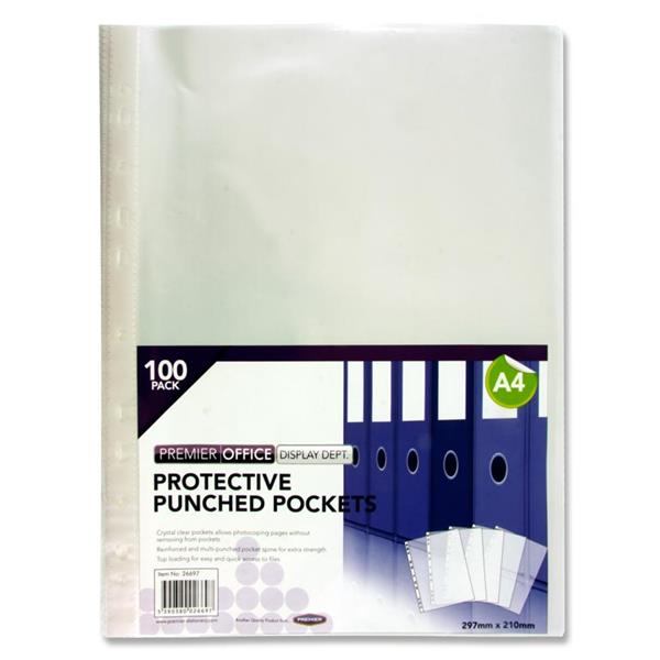 A4 Plastic Pockets | Tír na nÓg School Supplies